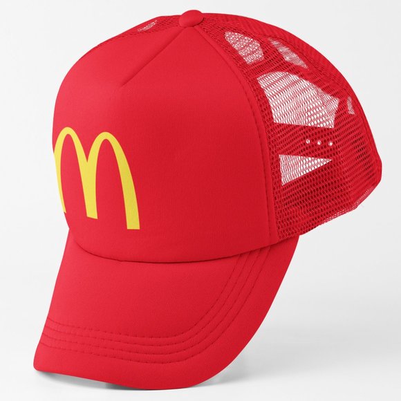 Accessories | New Mcdonalds M Arches Logo Foam Trucker Mesh Snapback ...